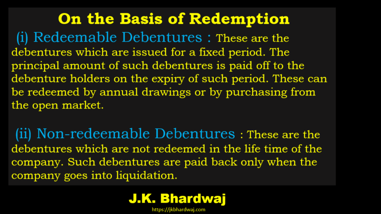 ISC 12 Issue and Redemption of Debentures Important Questions For ...